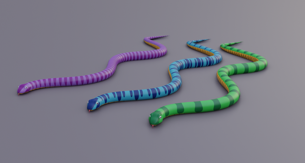 How to Create Snakes in Blender (Tutorial)