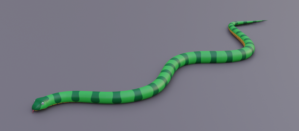 How to Create Snakes in Blender (Tutorial)