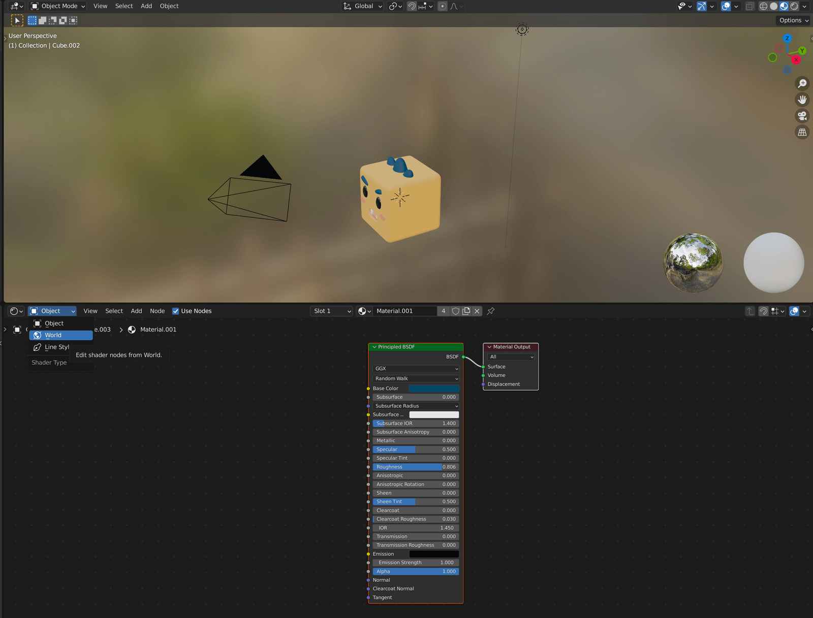 HDRI Environment Texture In Blender