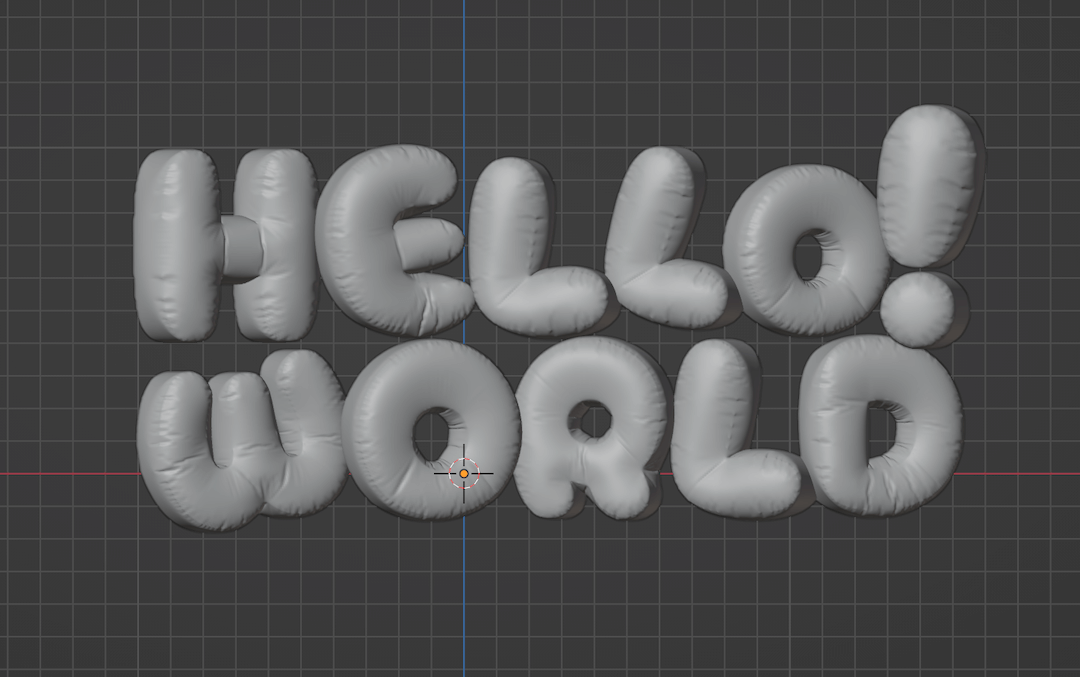 How to Create 3D Balloon Text with Blender? - Yarsa DevBlog
