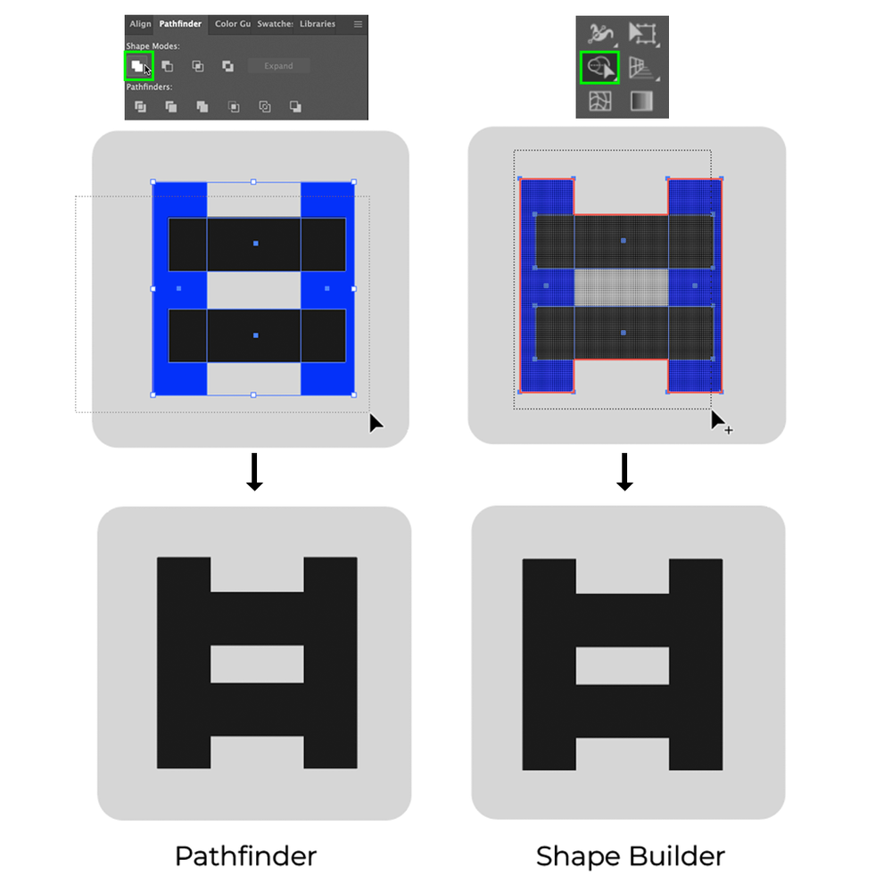 Pathfinder And Shapebuilder In Illustrator Yarsa Devblog
