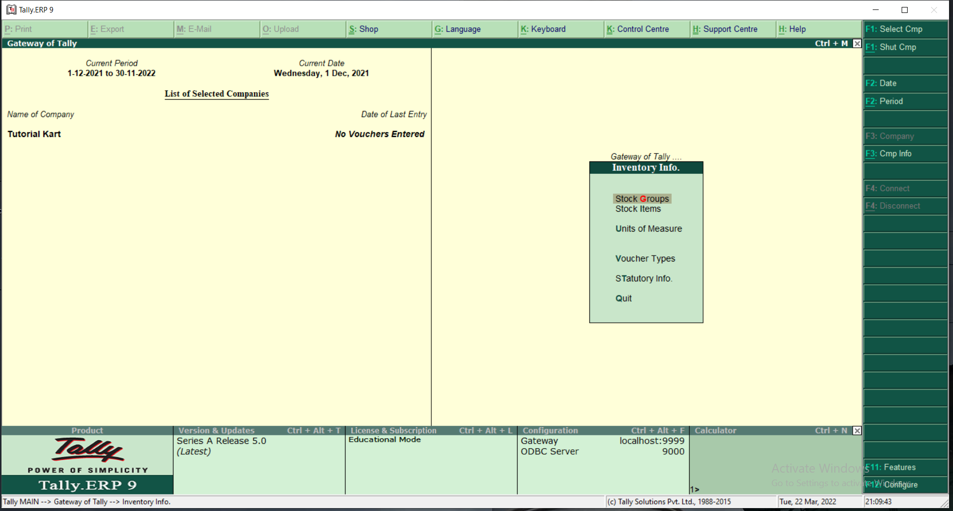 How to use Tally.ERP 9: Part 2 [TUTORIAL] - Yarsa DevBlog