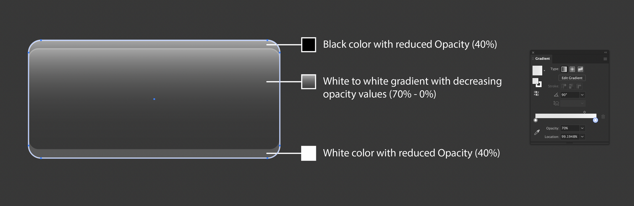 Glass Button Design in Adobe Illustrator