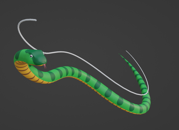 How to Create Snakes in Blender (Tutorial)